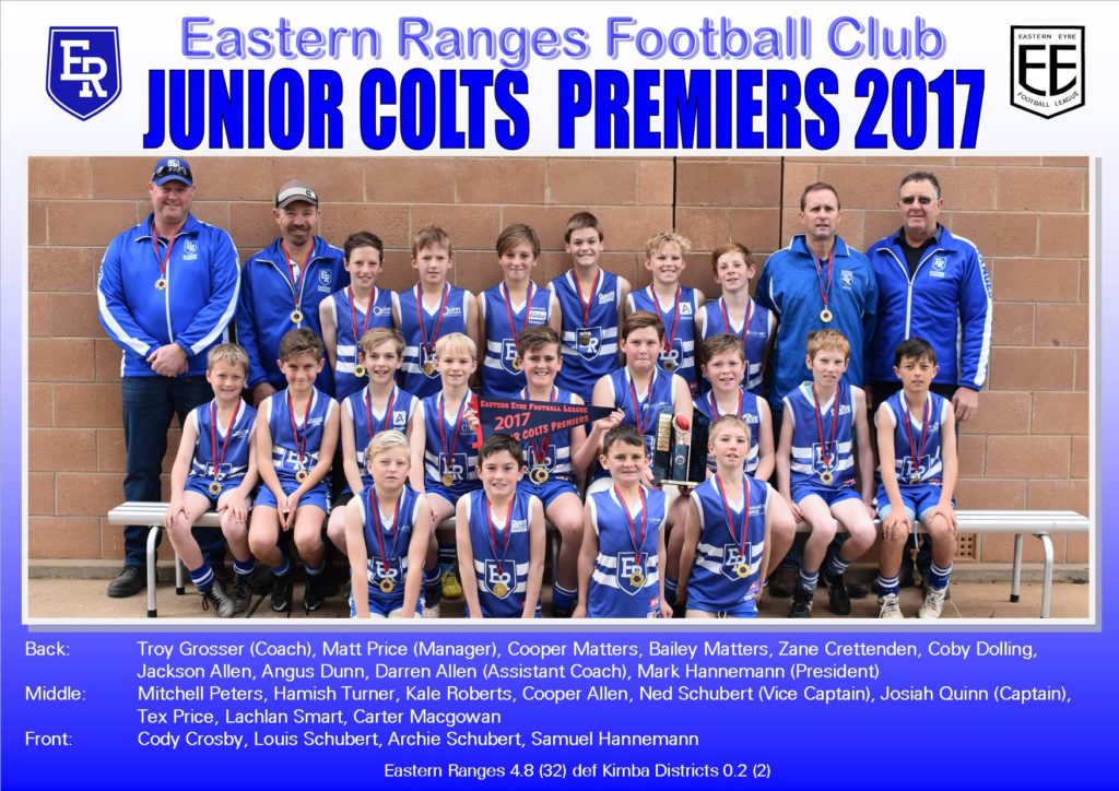 Premierships | Eastern Eyre Ranges Club INC